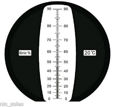 0-90% Brix Refractometer Syrup, Jam, Sauces, Honey - SINGLE SCALE! RHB ...