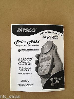 Misco Palm Abbe Refractometer PA203 Glycol Antifreeze ºF, Brix Refract ...