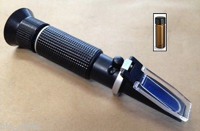 RHS-10ATCc Black Salinity Refractometer Dual Scale PPT & SG + 35ppt St ...